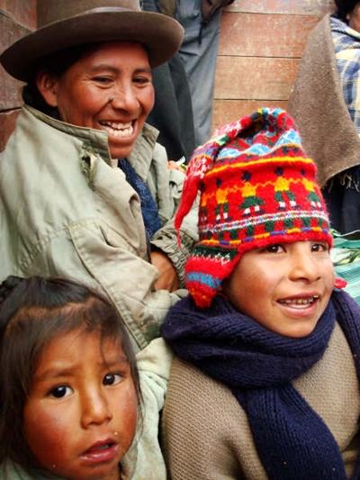 Happy Peruvian Family